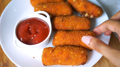 Chicken Mozzarella Sticks | STEP BY STEP | Hungry for Goodies