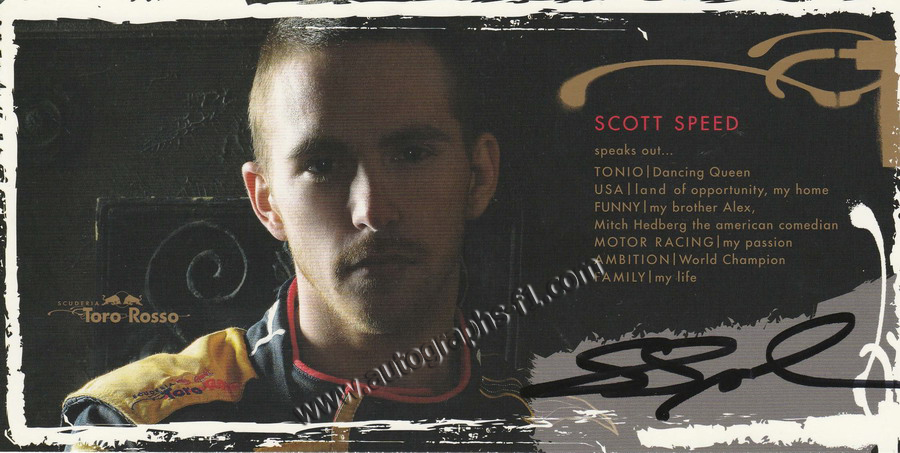 Autographs-F1: Scott SPEED