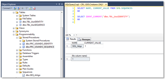 DBA Developer: Diferenças entre SEQUENCES x IDENTITY no Microsoft SQL ...
