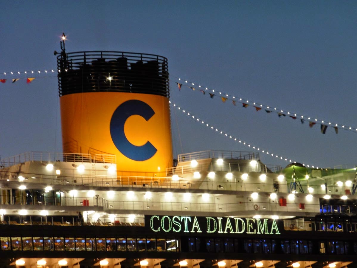 HAYNES WORLD: COSTA DIADEMA Maiden Voyage 1st November 2014
