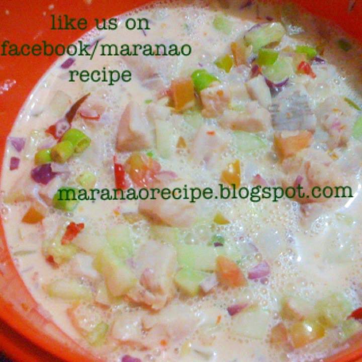 MARANAO RECIPE: Kinilaw na tanigue ala Maranao