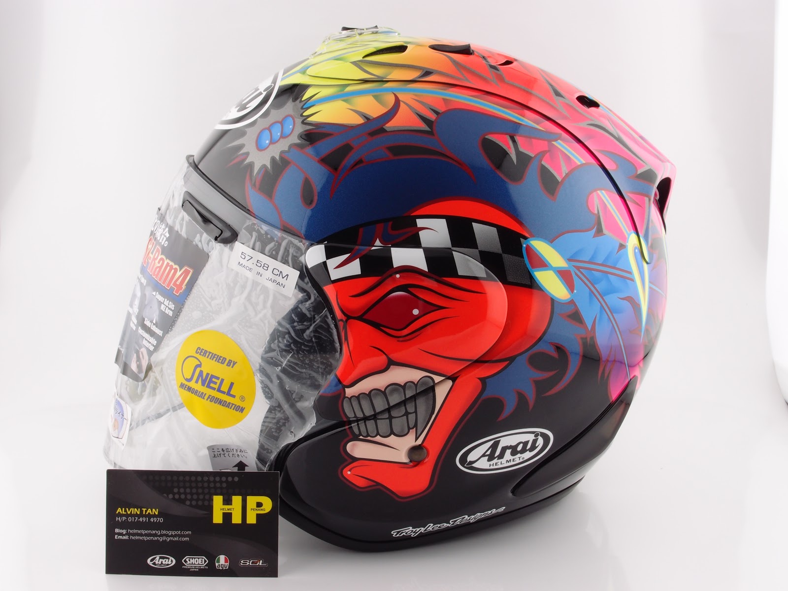 helmetpenang-arai-sz-ram4-rusell-troy-lee-design