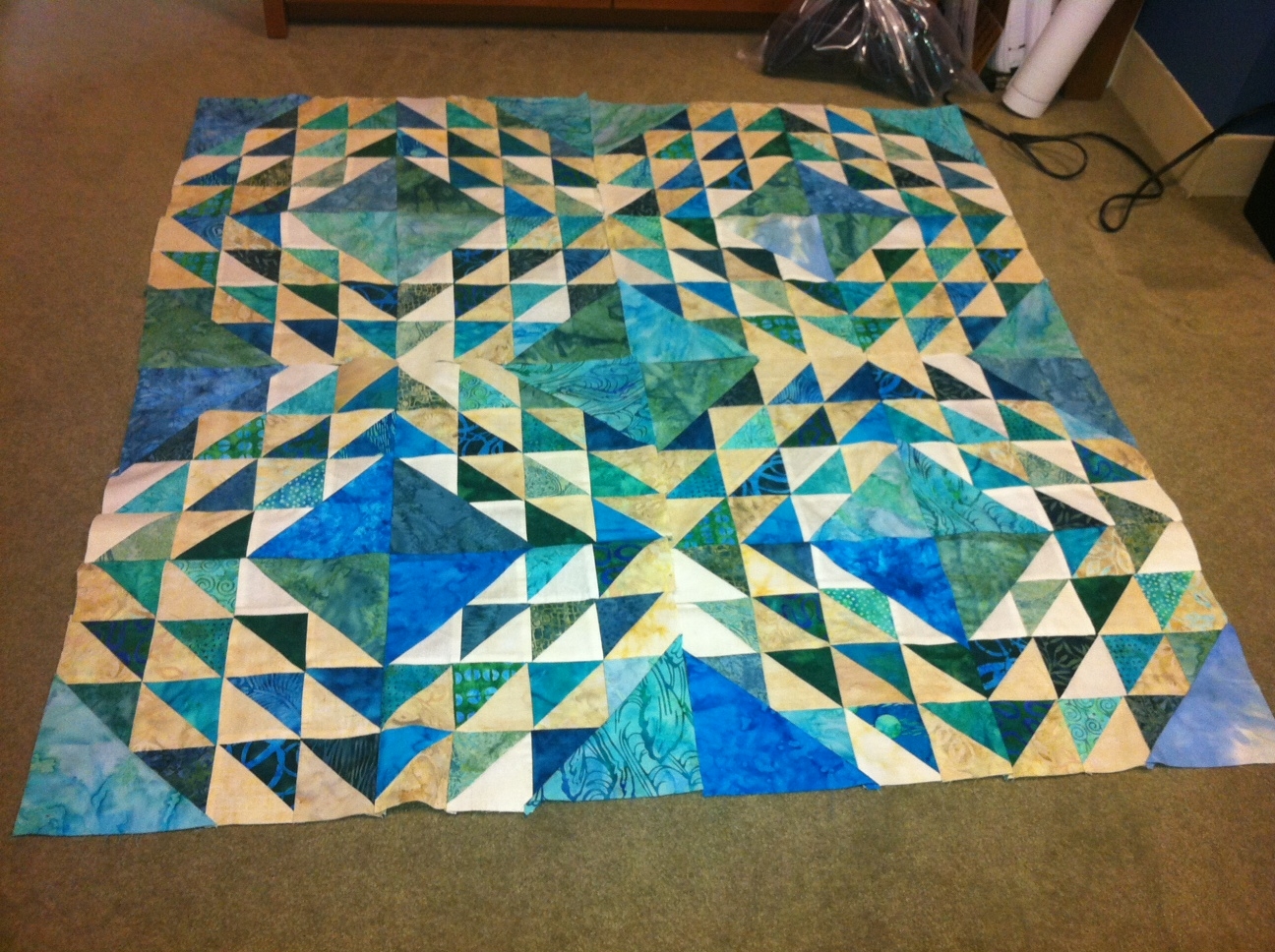 Livin' Blue Quilter: Riding an Ocean Wave...Not yet!
