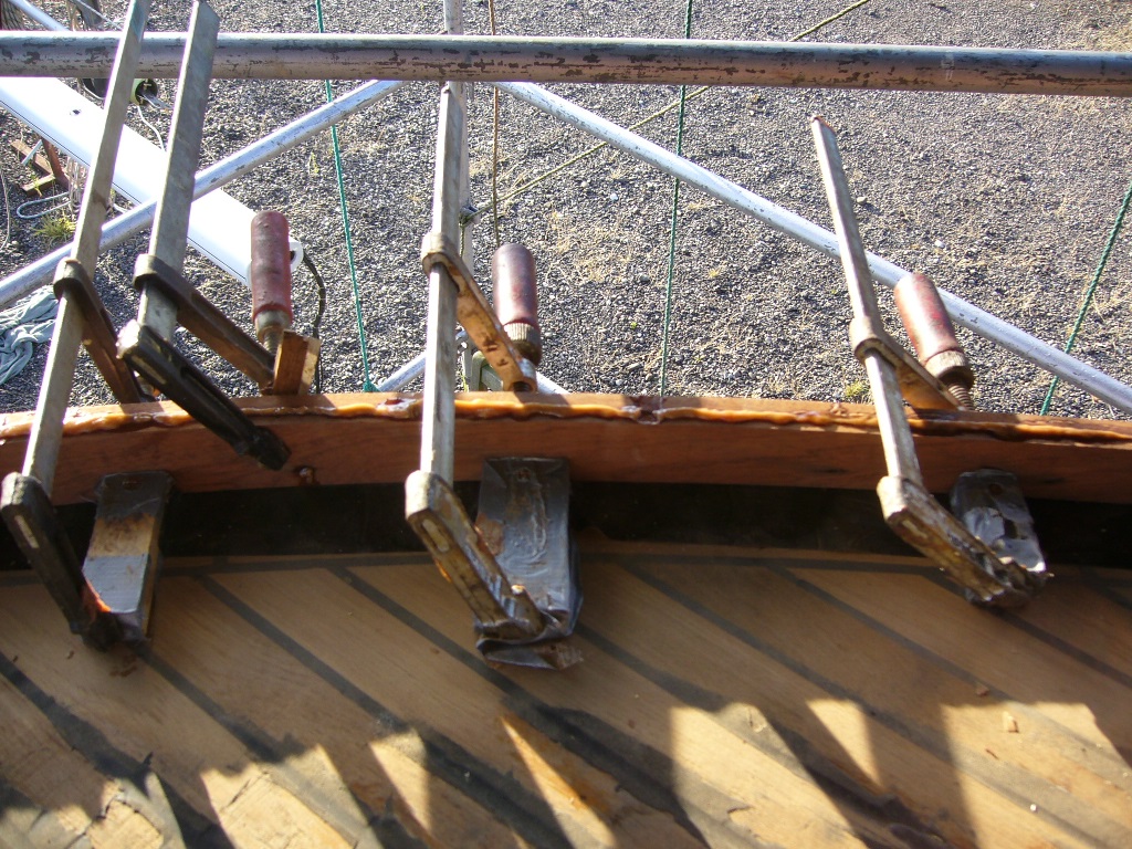 Storebro 34 Rebuilt: Toe Rail and Rubbing stroke