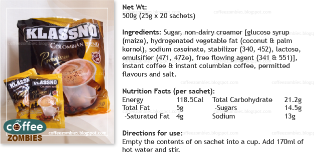 Coffee Zombies - All that instant coffee: Klassno - 3in1 Colombium ...