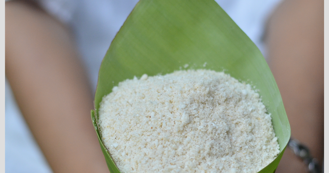 Indonesian Medan Food: Sasagun, Camilan dari Tepung beras dan Kelapa ...