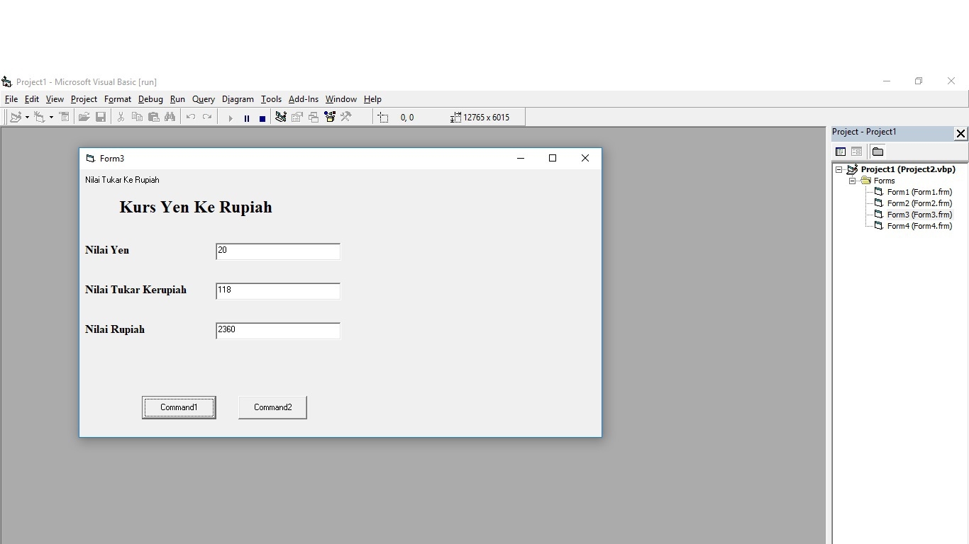 TUTORIAL RANCANGAN TAMPILAN & APLIKASI KURS MATA UANG DENGAN PROGRAM ...