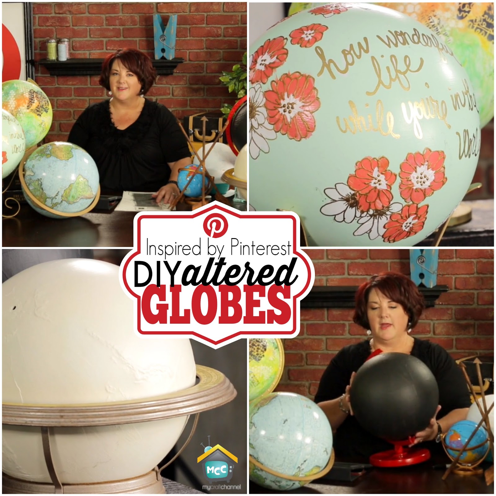 Allred Design Blog: Inspired by Pinterest: DIY Altered Globes