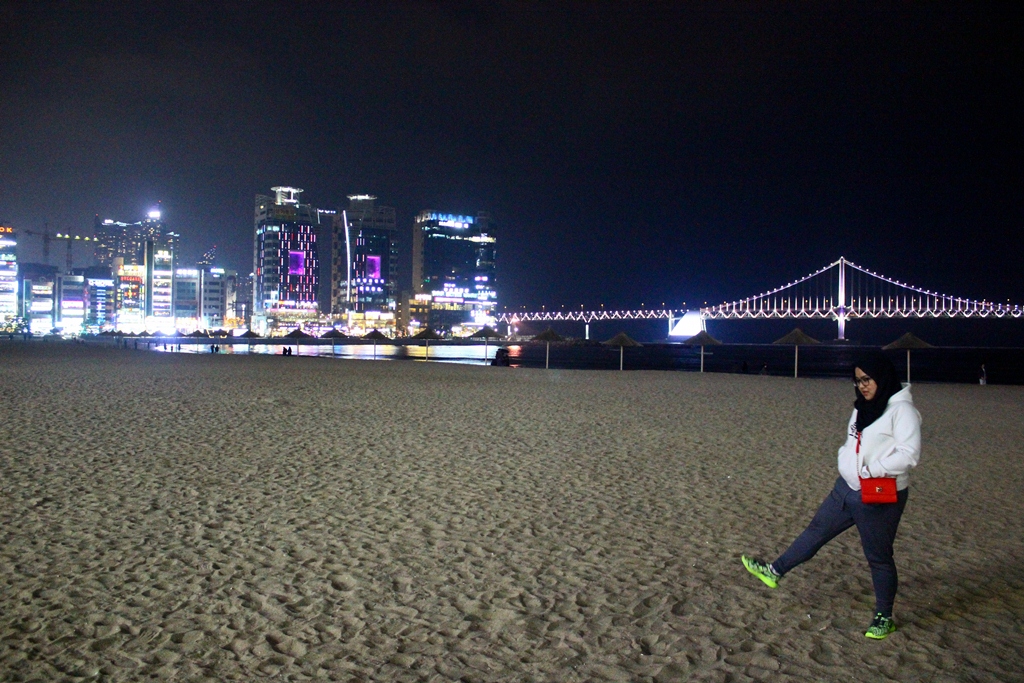 Pantai yang Indah Dinikmati Kala Malam di Busan