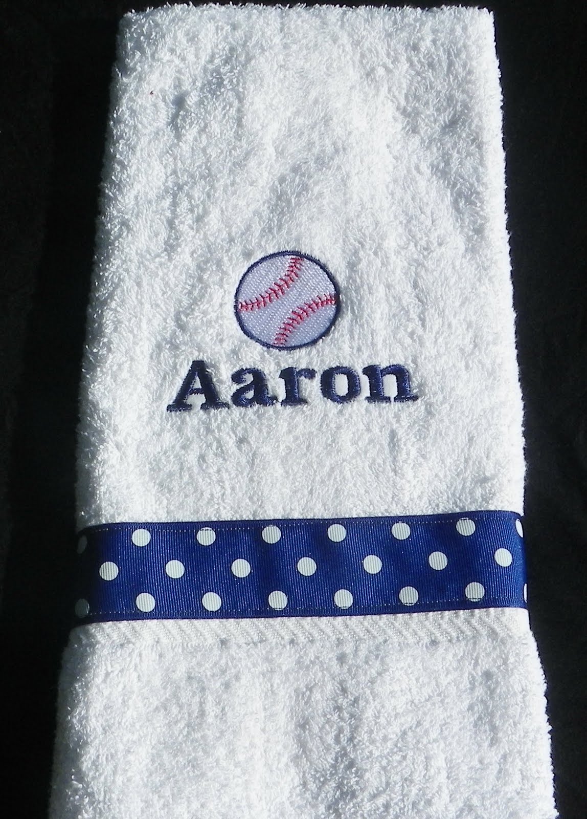 Mis 2 Manos: Made by My Hands: Personalized Towel Name and Baseball ...