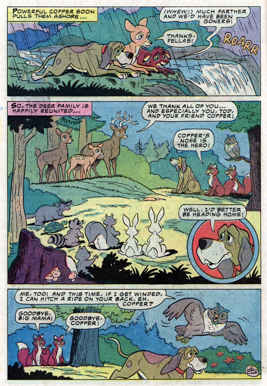 Read online Walt Disney Productions' The Fox and the Hound comic - Issue #3