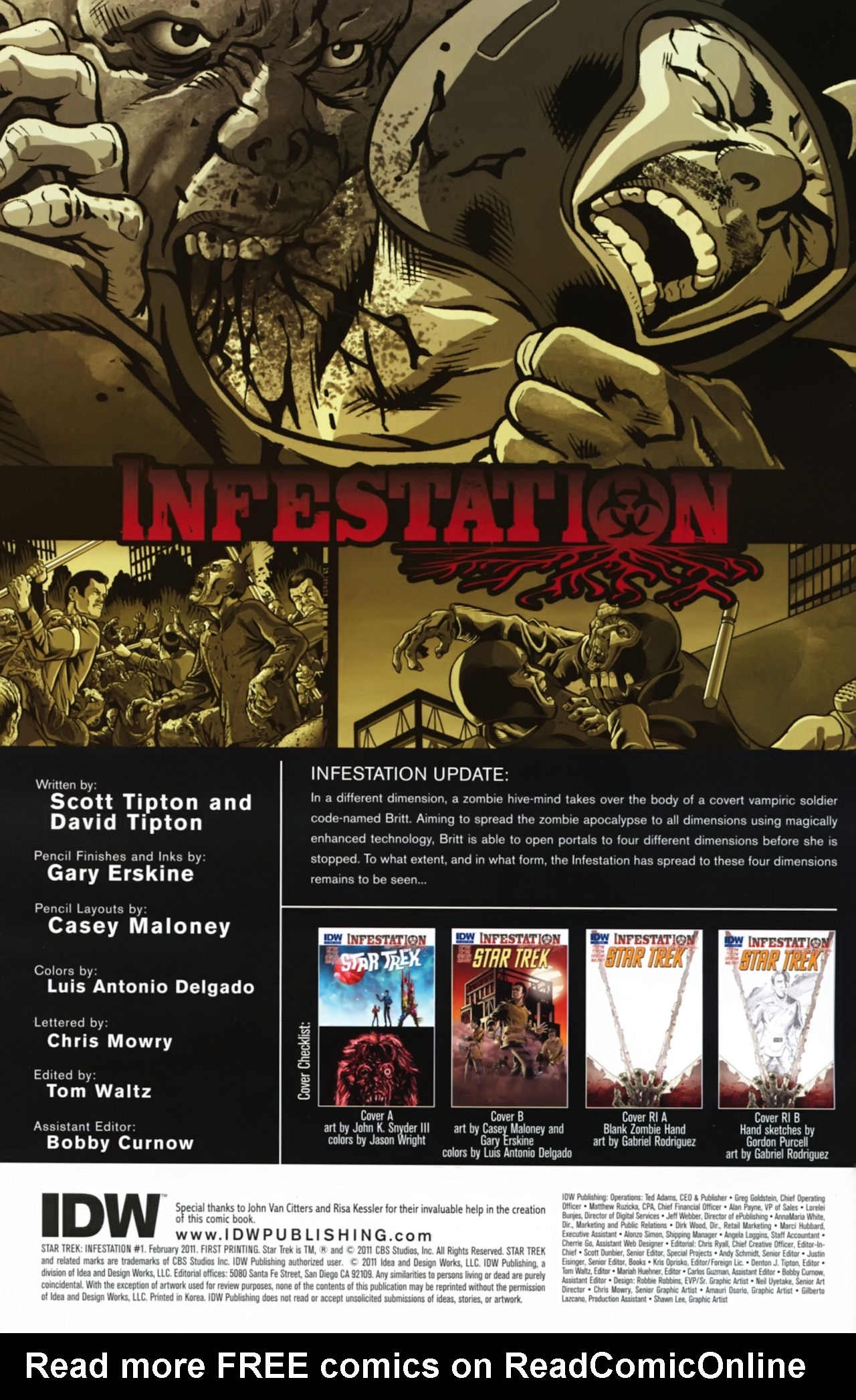 Read online Star Trek: Infestation comic - Issue #1