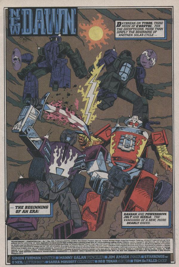 Read online Transformers: Generation 2 comic - Issue #7