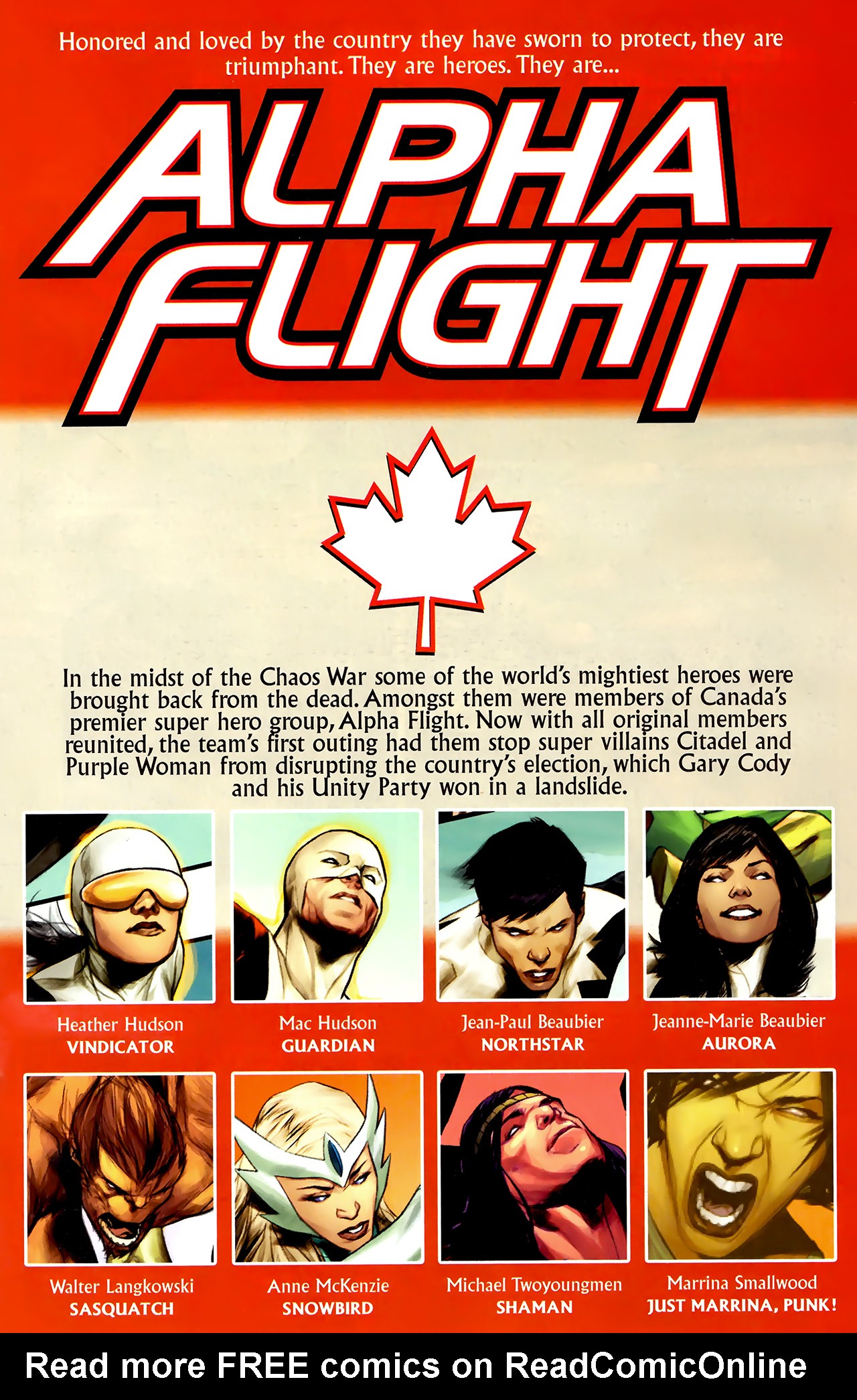Read online Alpha Flight (2011) comic - Issue #1