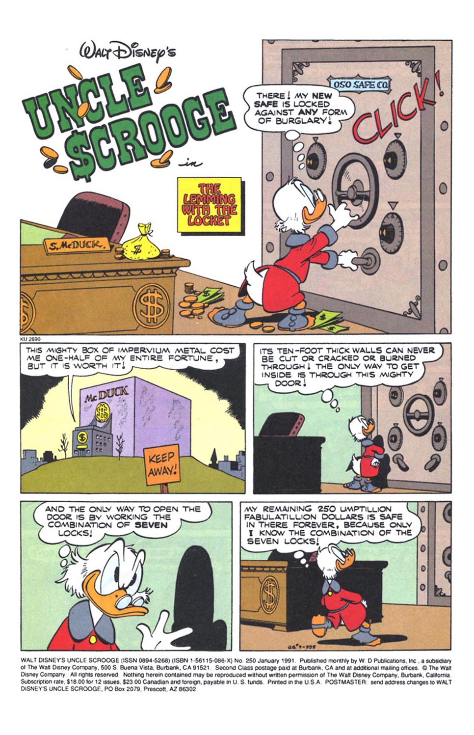 Read online Uncle Scrooge (1953) comic - Issue #250