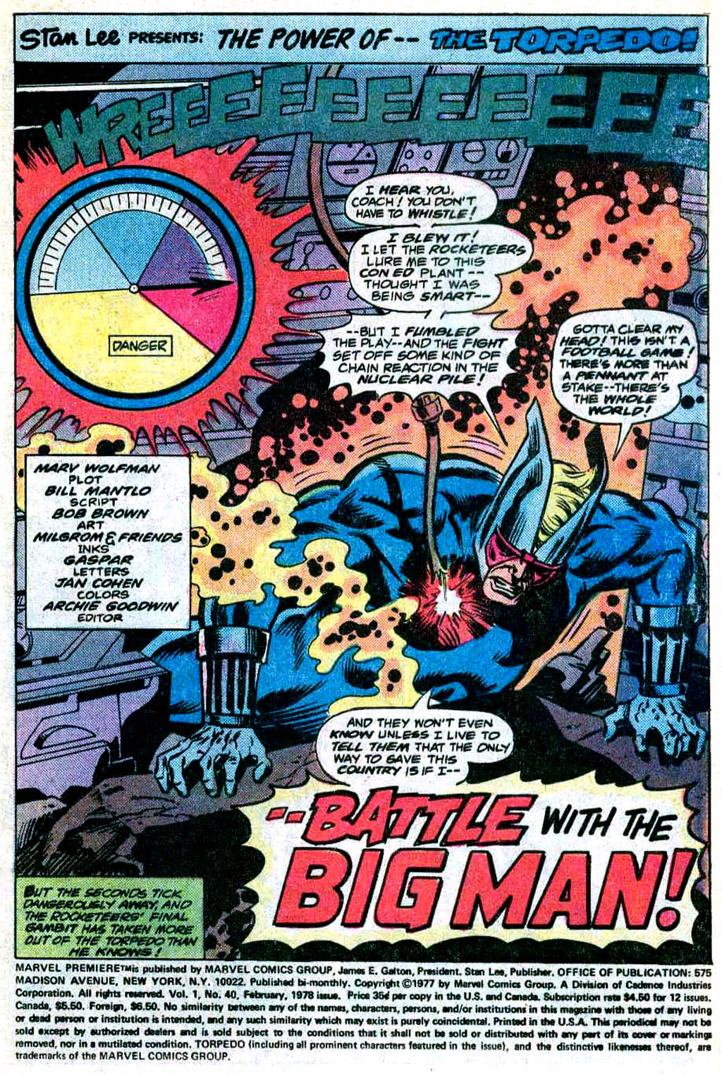 Read online Marvel Premiere comic - Issue #40