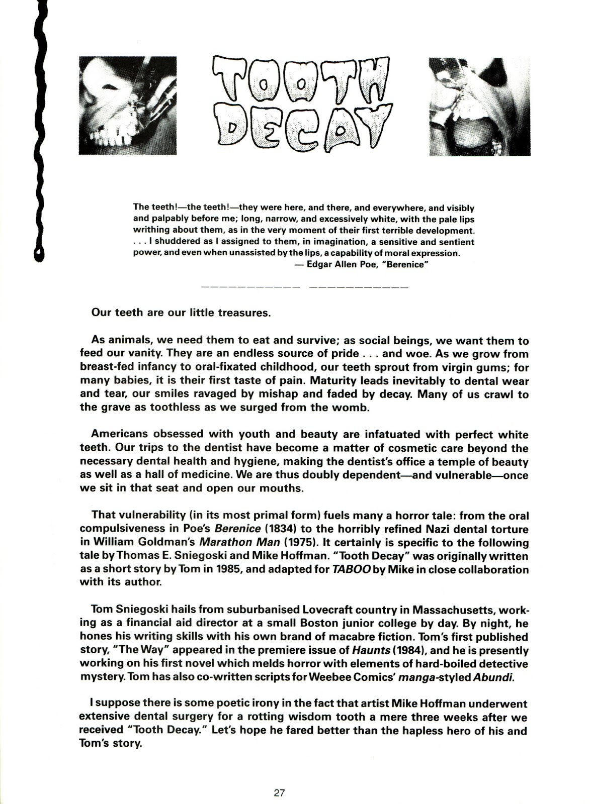 Read online Taboo comic - Issue #1