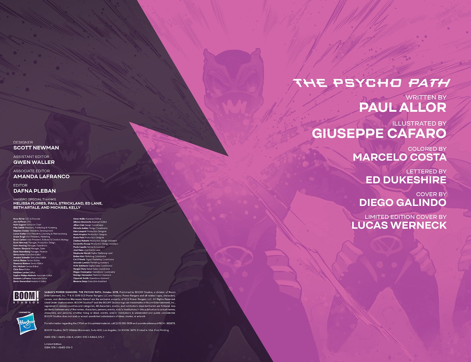 Read online Saban's Power Rangers: The Psycho Path comic - Issue # TPB