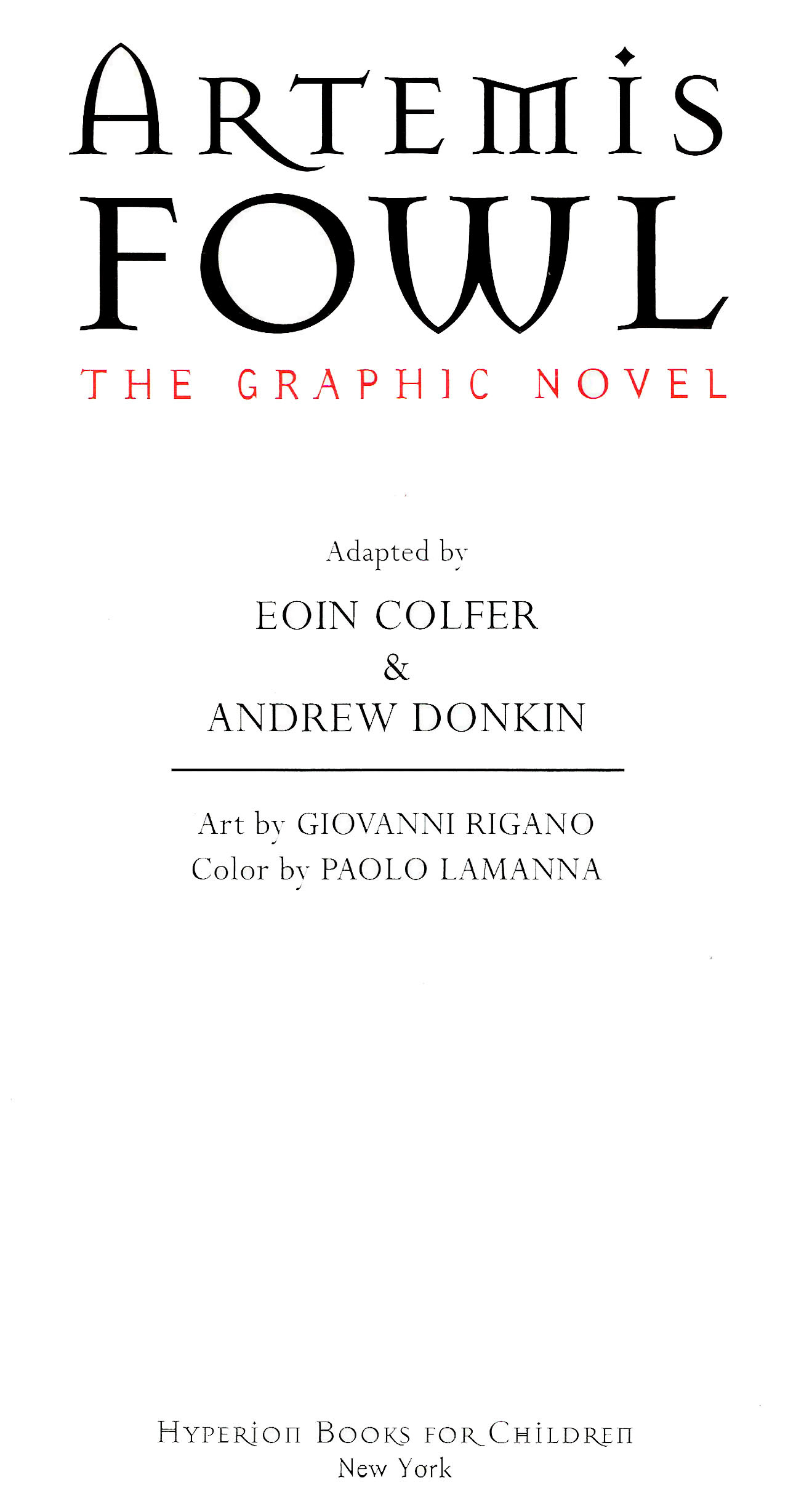 Read online Artemis Fowl: The Graphic Novel comic - Issue #Artemis Fowl ...