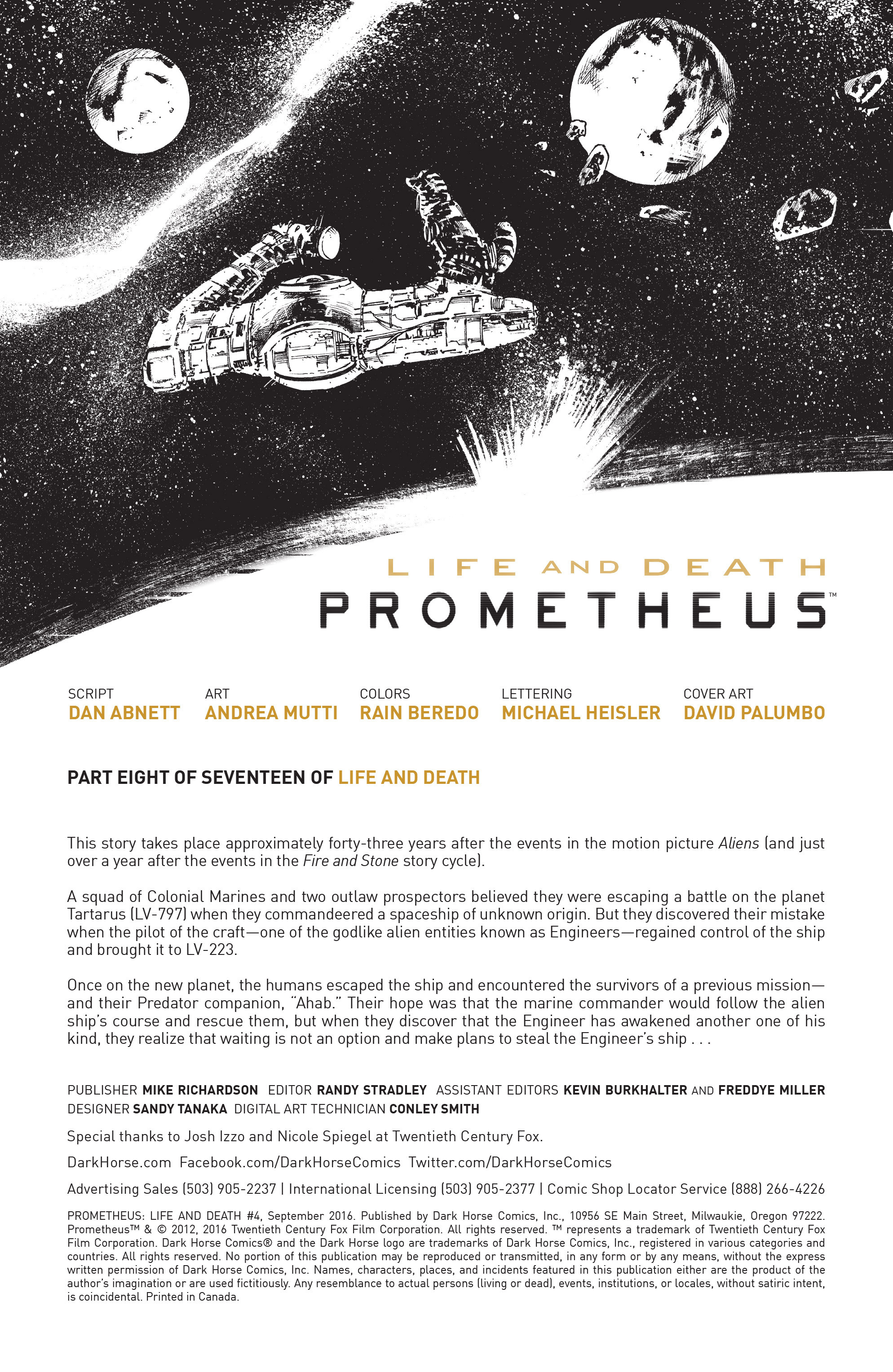 Read online Prometheus: Life and Death comic - Issue #4