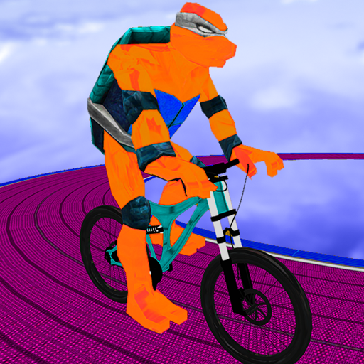 Ninja Hero BMX Bicycle Rider: Turtle Stunts