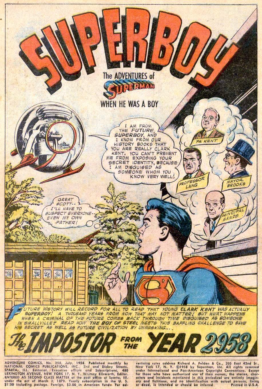 Read online Adventure Comics (1938) comic - Issue #250
