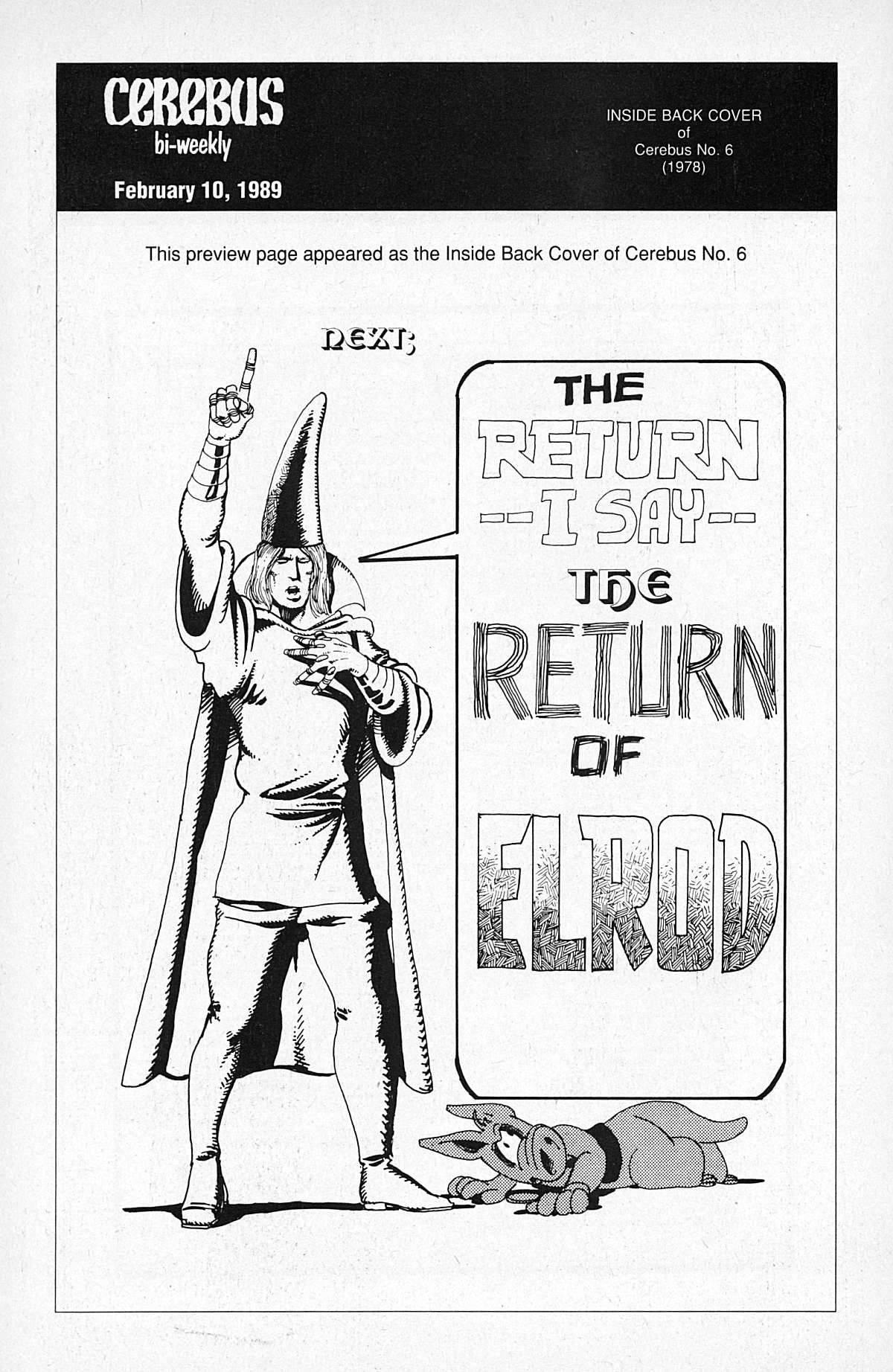 Read online Cerebus comic - Issue #6