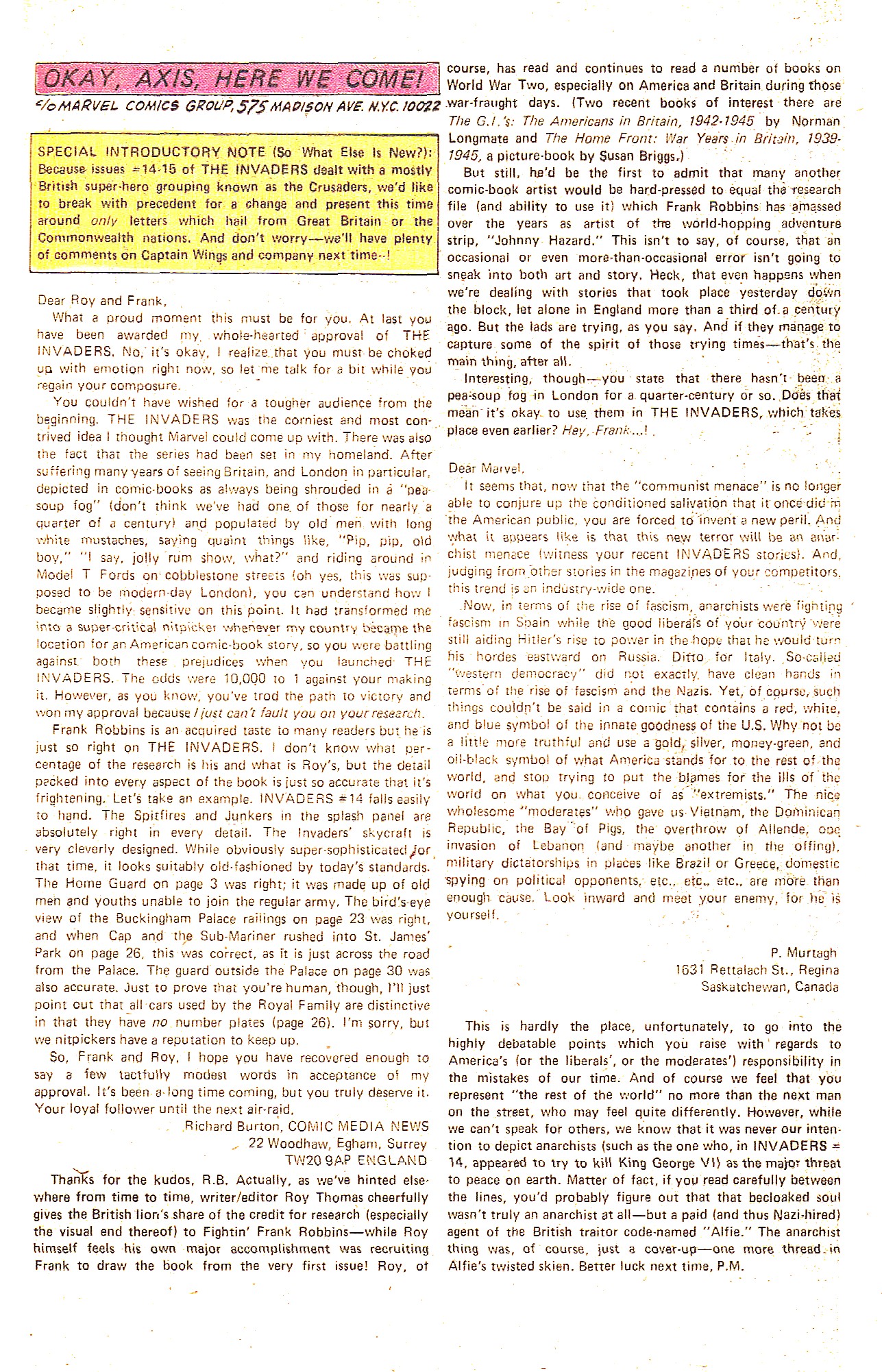 The Invaders 1975 Issue 18 | Read The Invaders 1975 Issue 18 comic online in high quality. Read ...