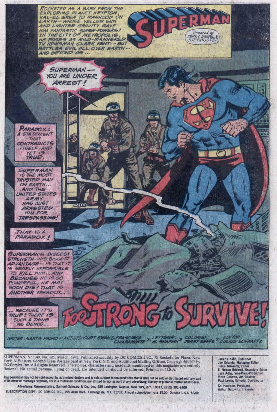 Read online Superman (1939) comic - Issue #321
