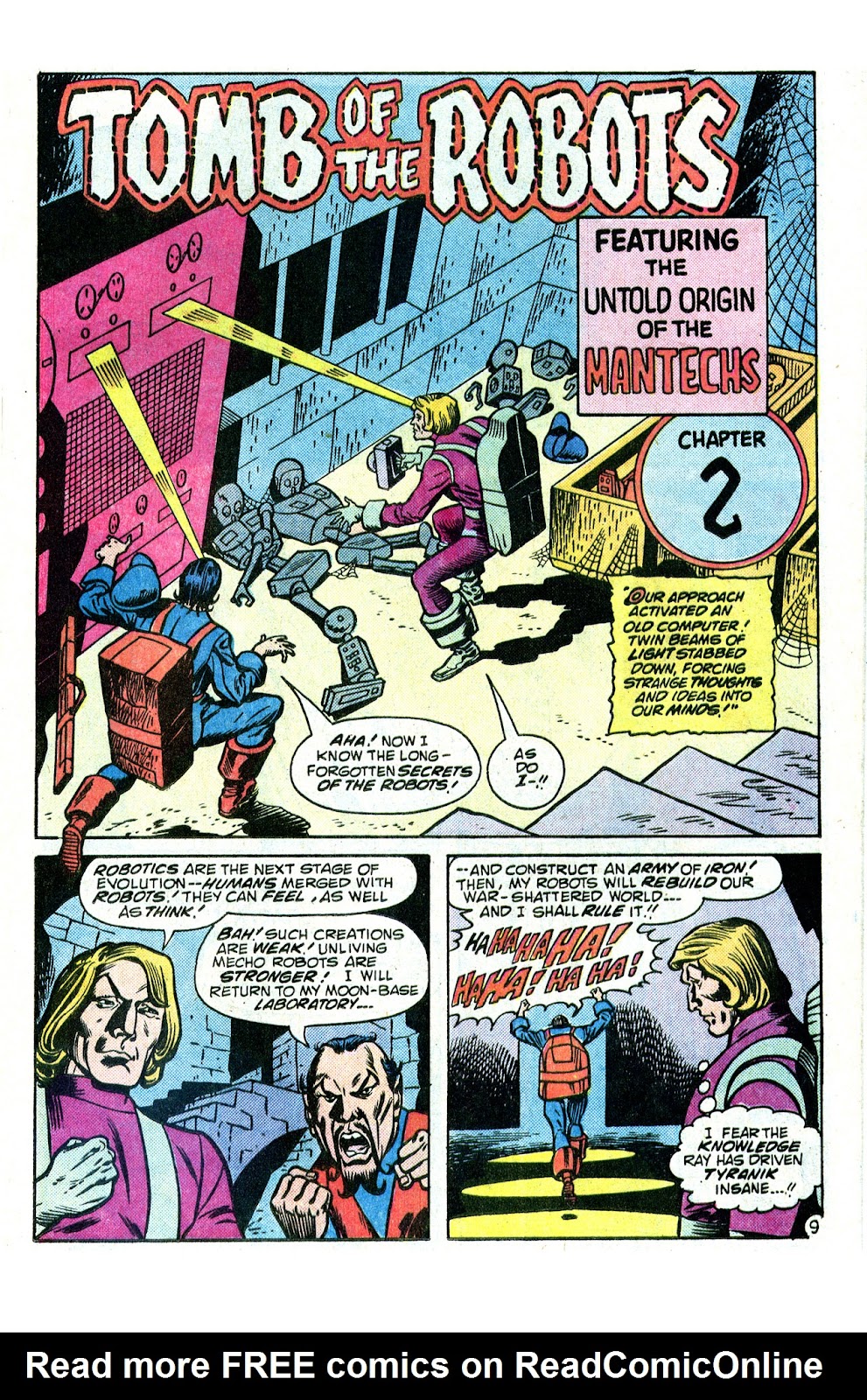 Read online ManTech Robot Warriors comic - Issue #1