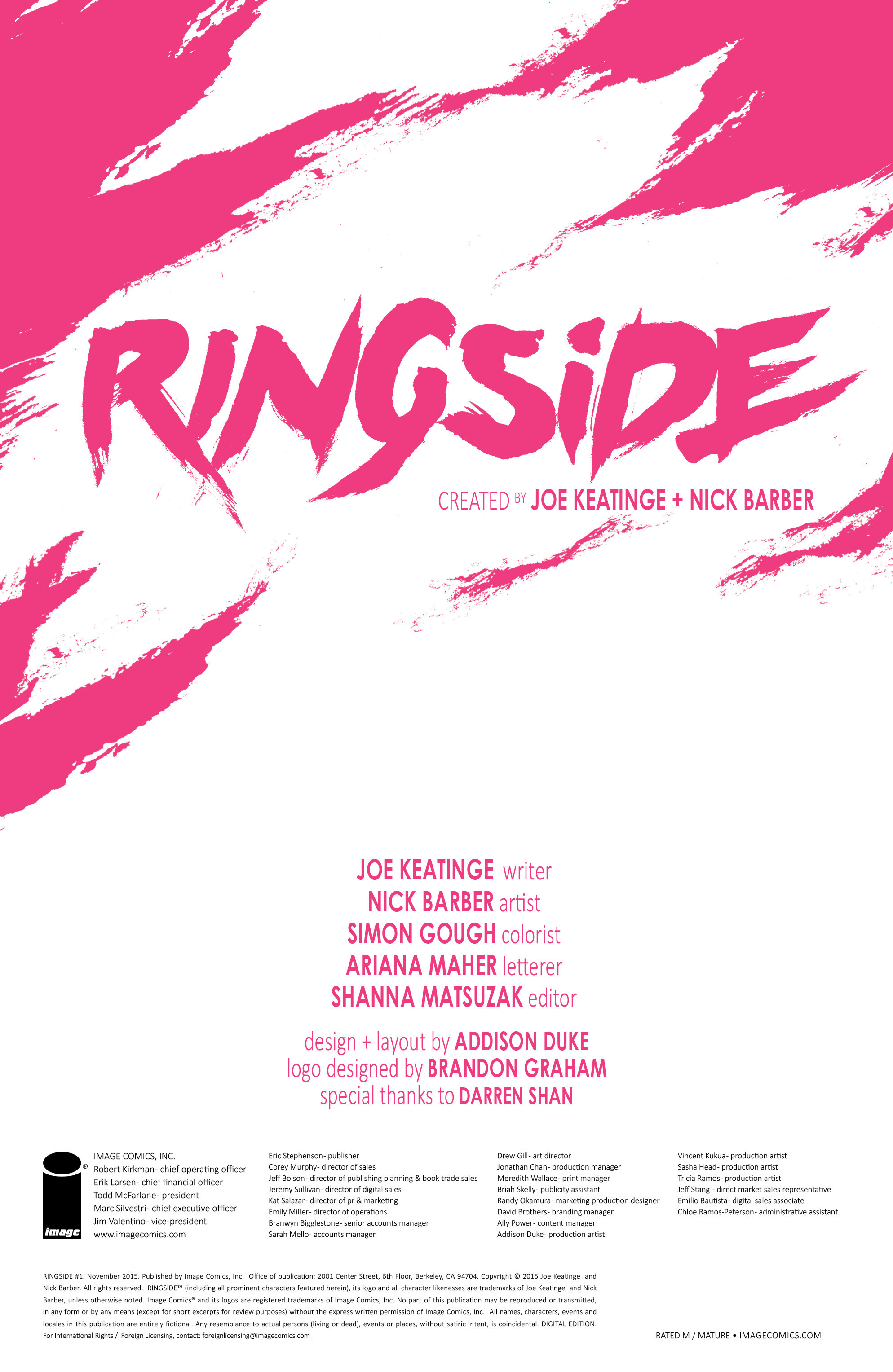 Ringside Issue 1 | Read Ringside Issue 1 comic online in high quality ...