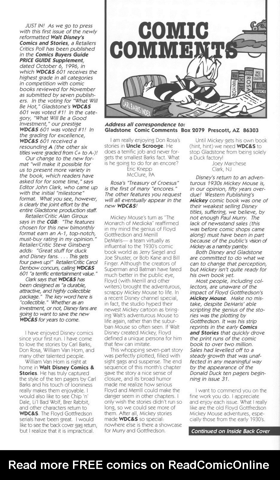 Walt Disney S Comics And Stories Issue 601 | Read Walt Disney S Comics ...