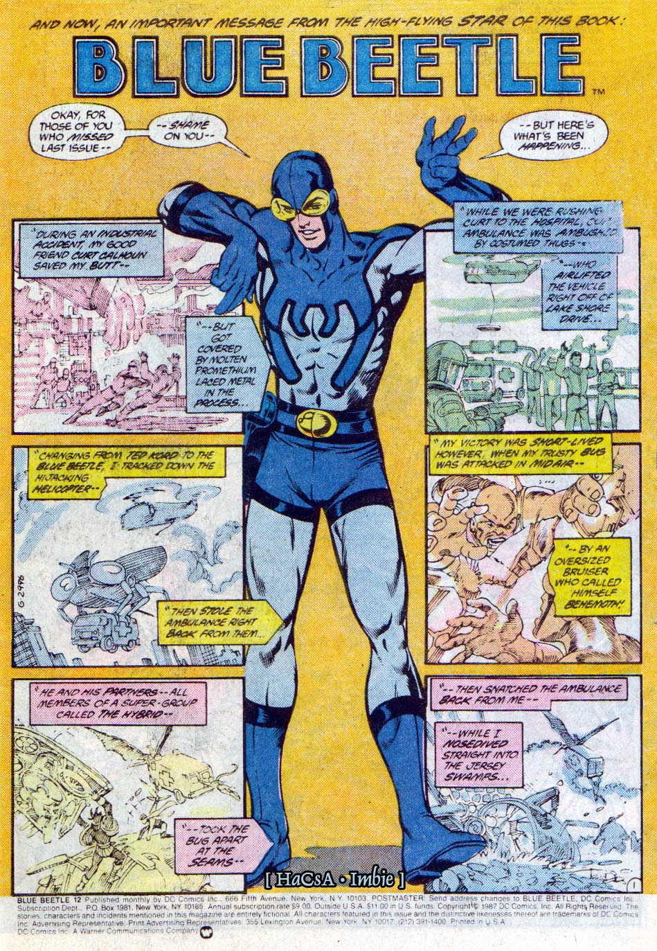 Read online Blue Beetle (1986) comic - Issue #12