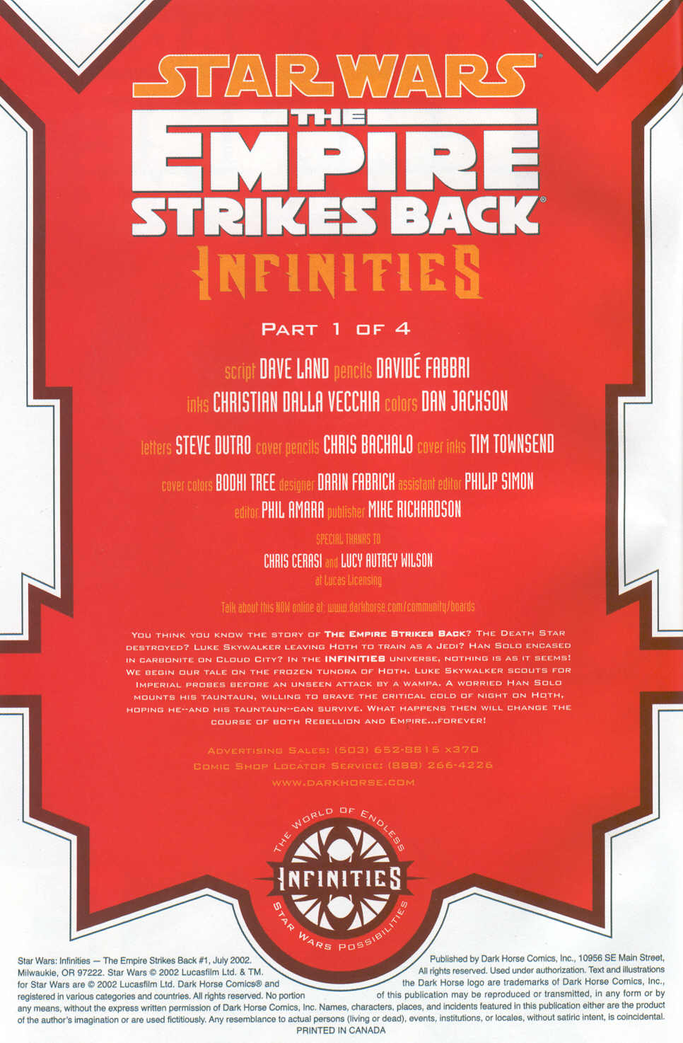 Read online Star Wars: Infinities - The Empire Strikes Back comic ...