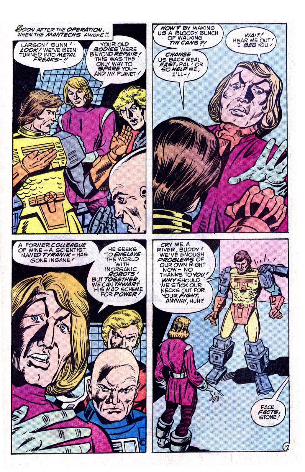 Read online ManTech Robot Warriors comic - Issue #1