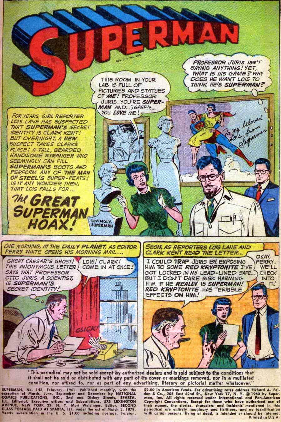 Read online Superman (1939) comic - Issue #143