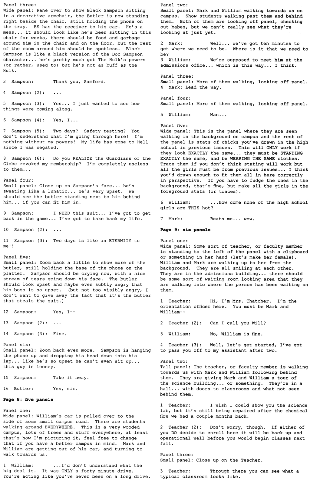 Invincible Script Book Full | Read All Comics Online