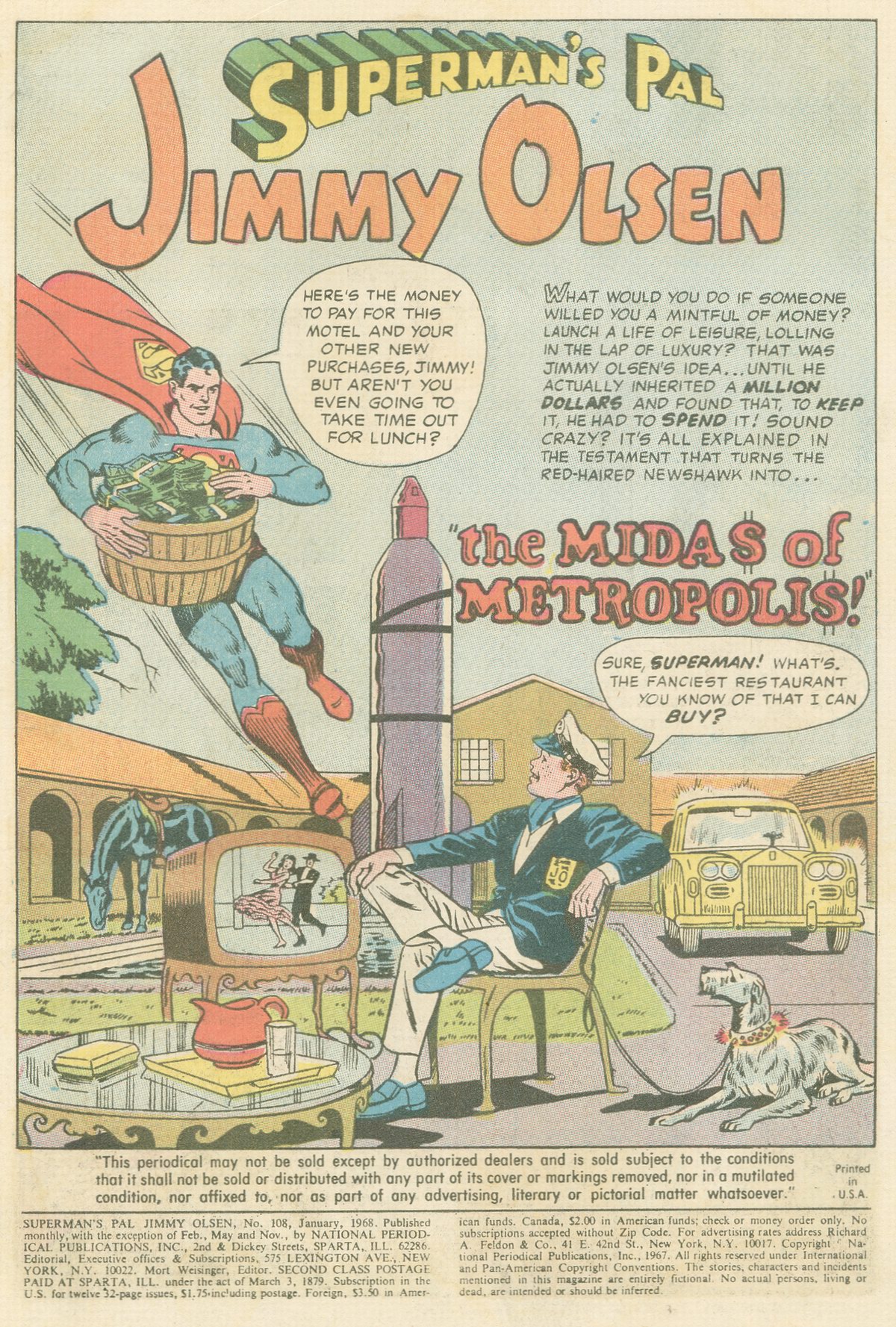 Read online Superman's Pal Jimmy Olsen comic - Issue #108