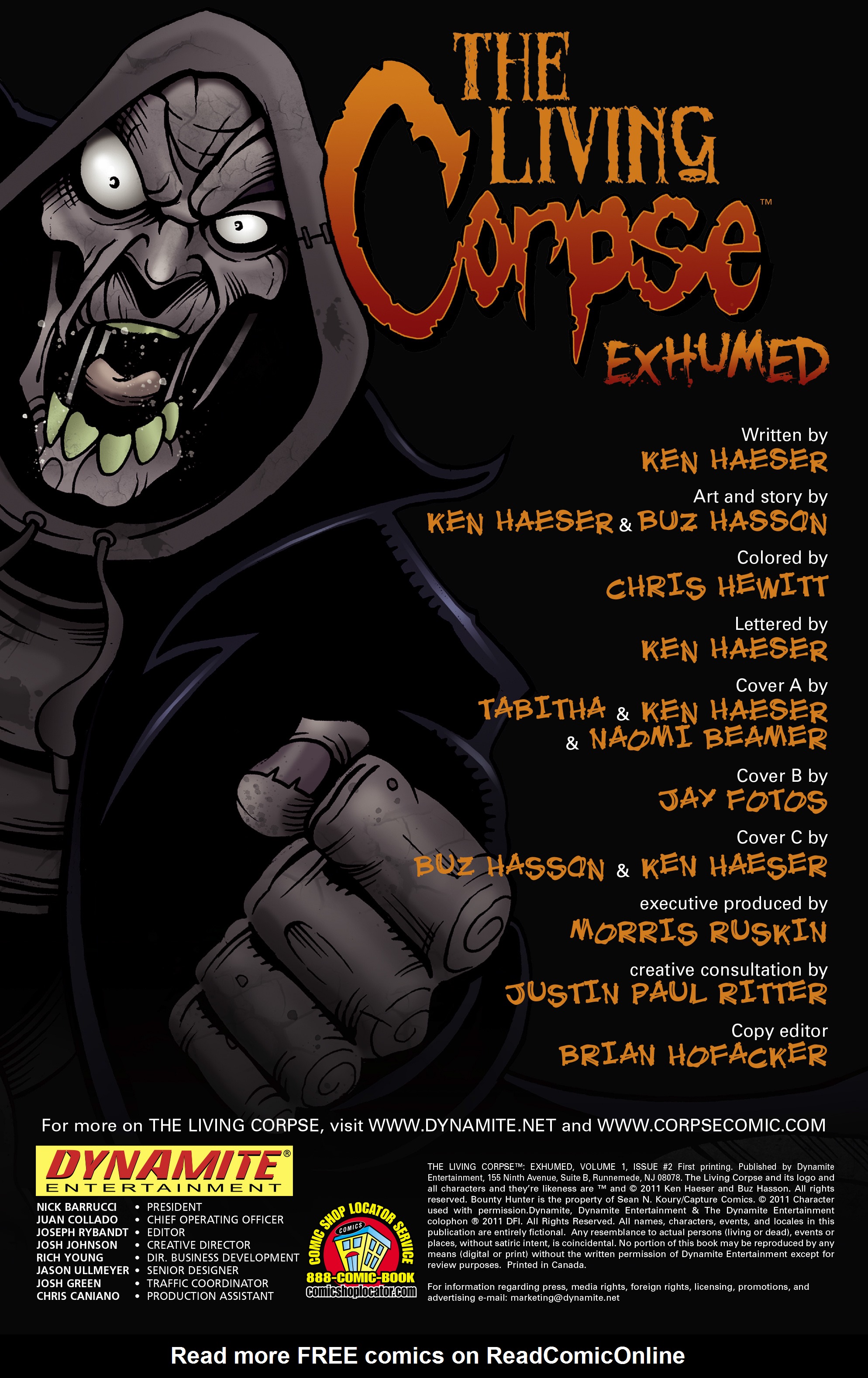 Read online The Living Corpse: Exhumed comic - Issue #2