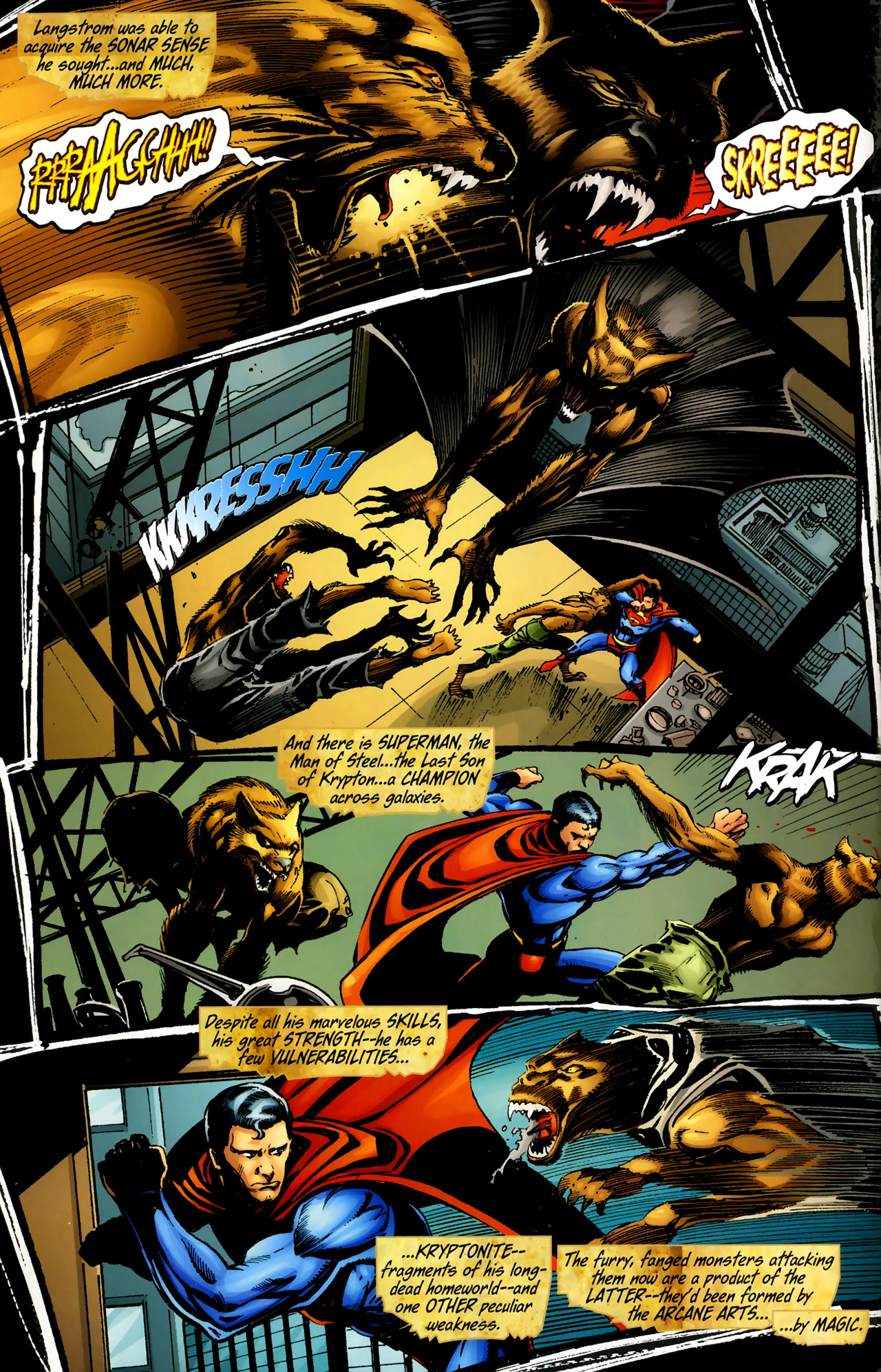 Read online Superman and Batman vs. Vampires and Werewolves comic ...