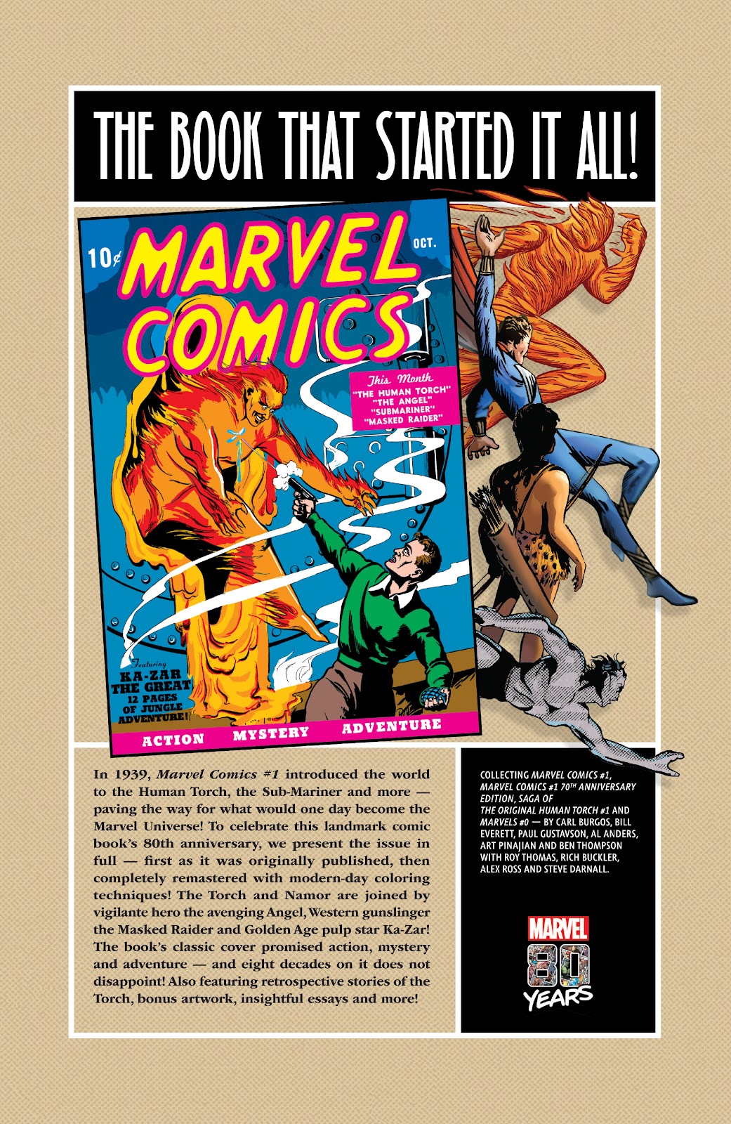 Read online Marvel Comics #1: 80th Anniversary Edition comic - Issue #1 ...