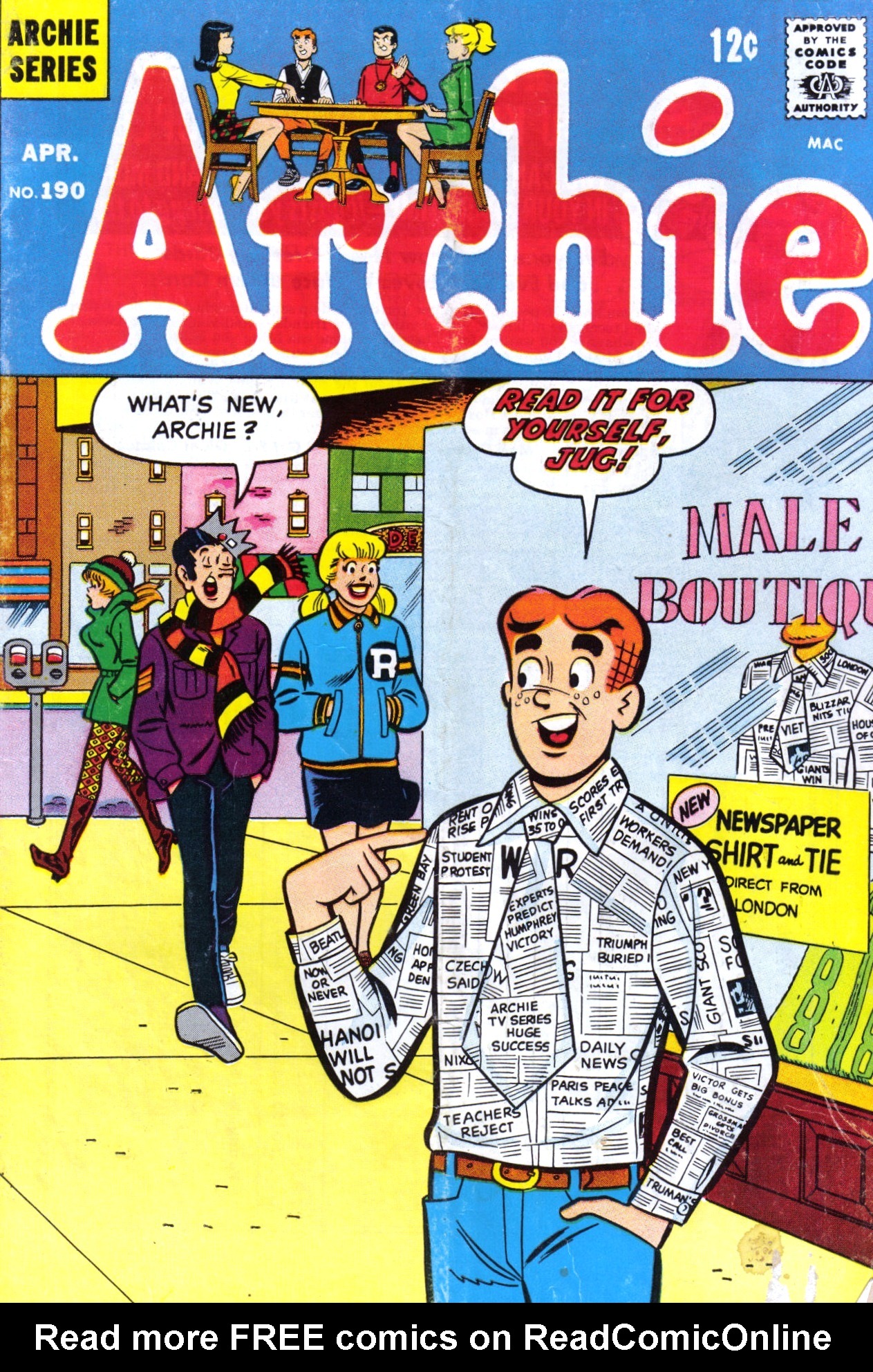 Read online Archie (1960) comic - Issue #190