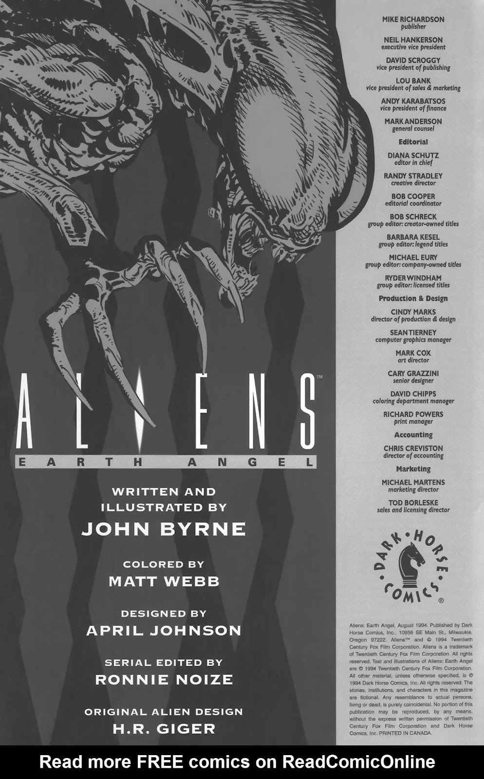 Read online Aliens: Earth Angel comic - Issue # Full