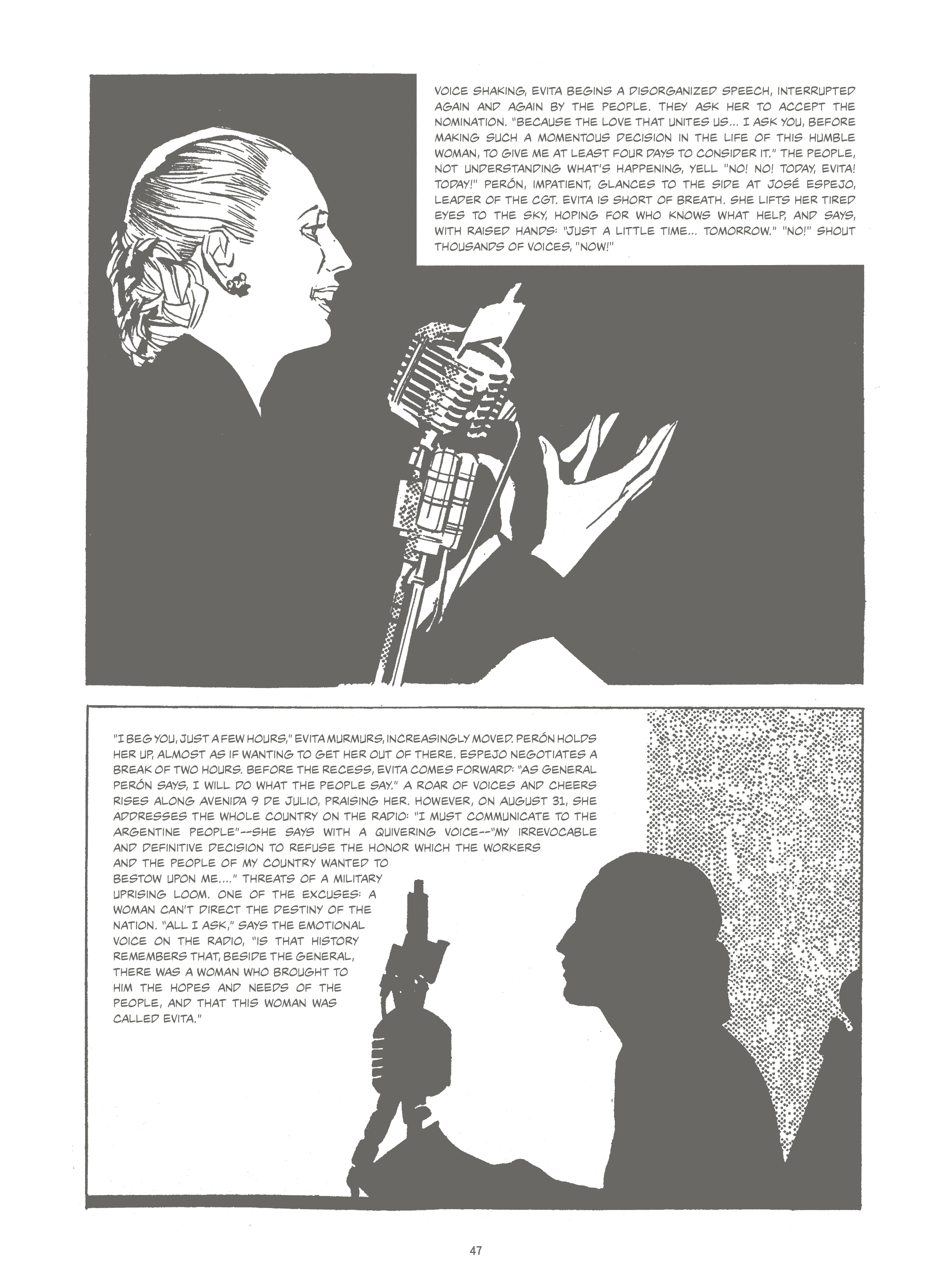 Read online Evita, the Life and Work of Eva Perón comic - Issue # TPB