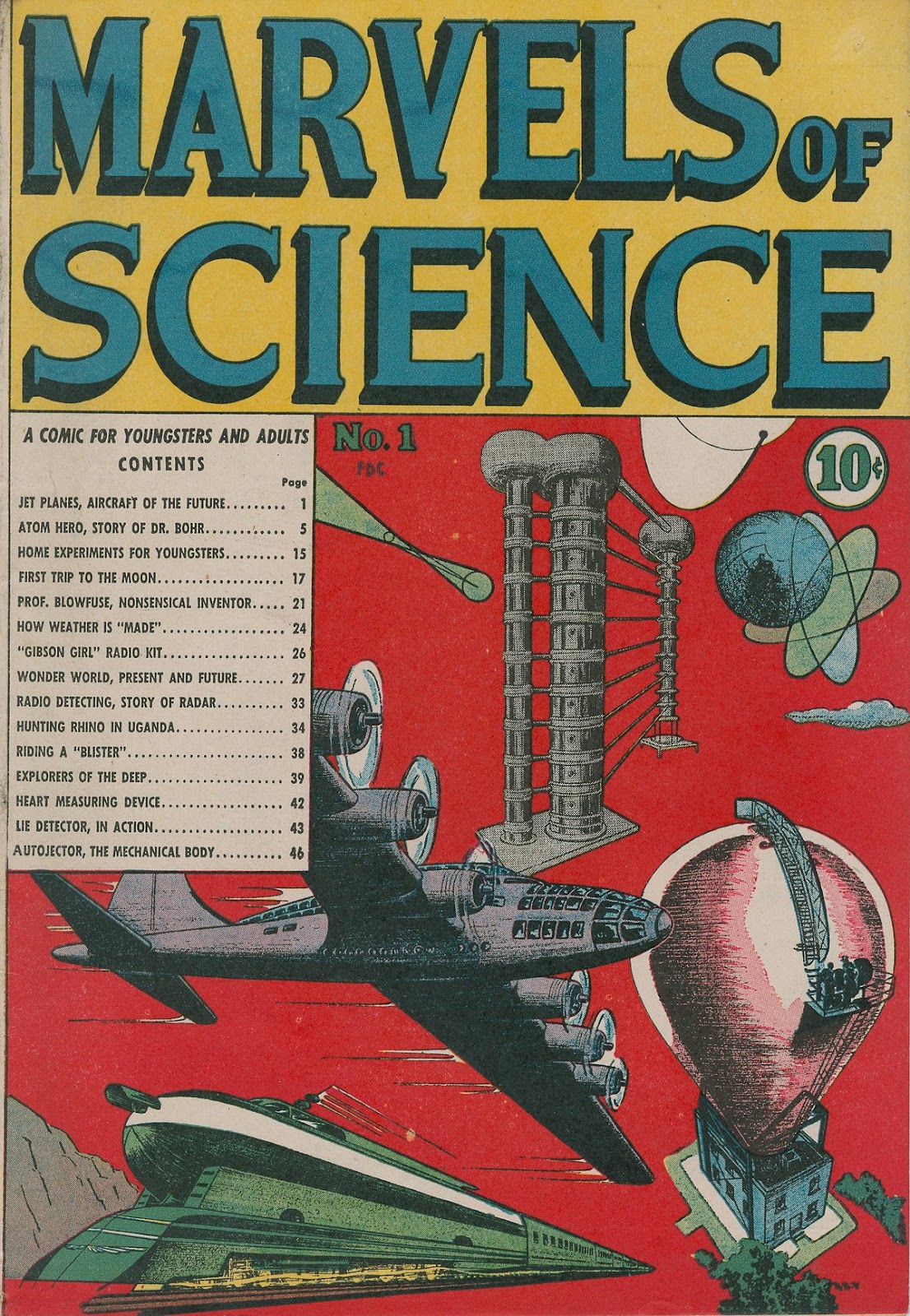 Read online Marvels Of Science comic - Issue #1