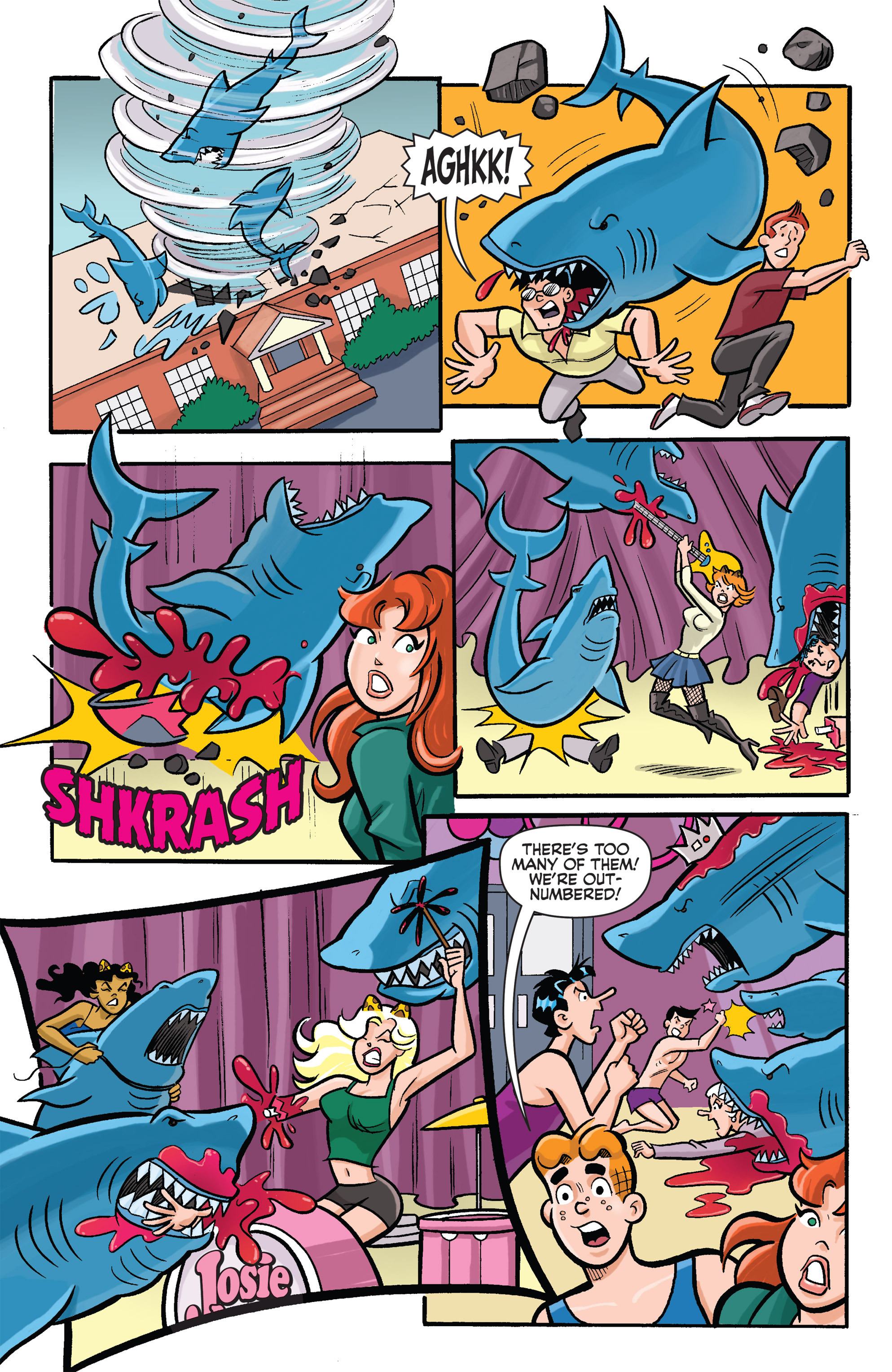 Read online Archie vs. Sharknado comic - Issue #Archie vs. Sharknado Full
