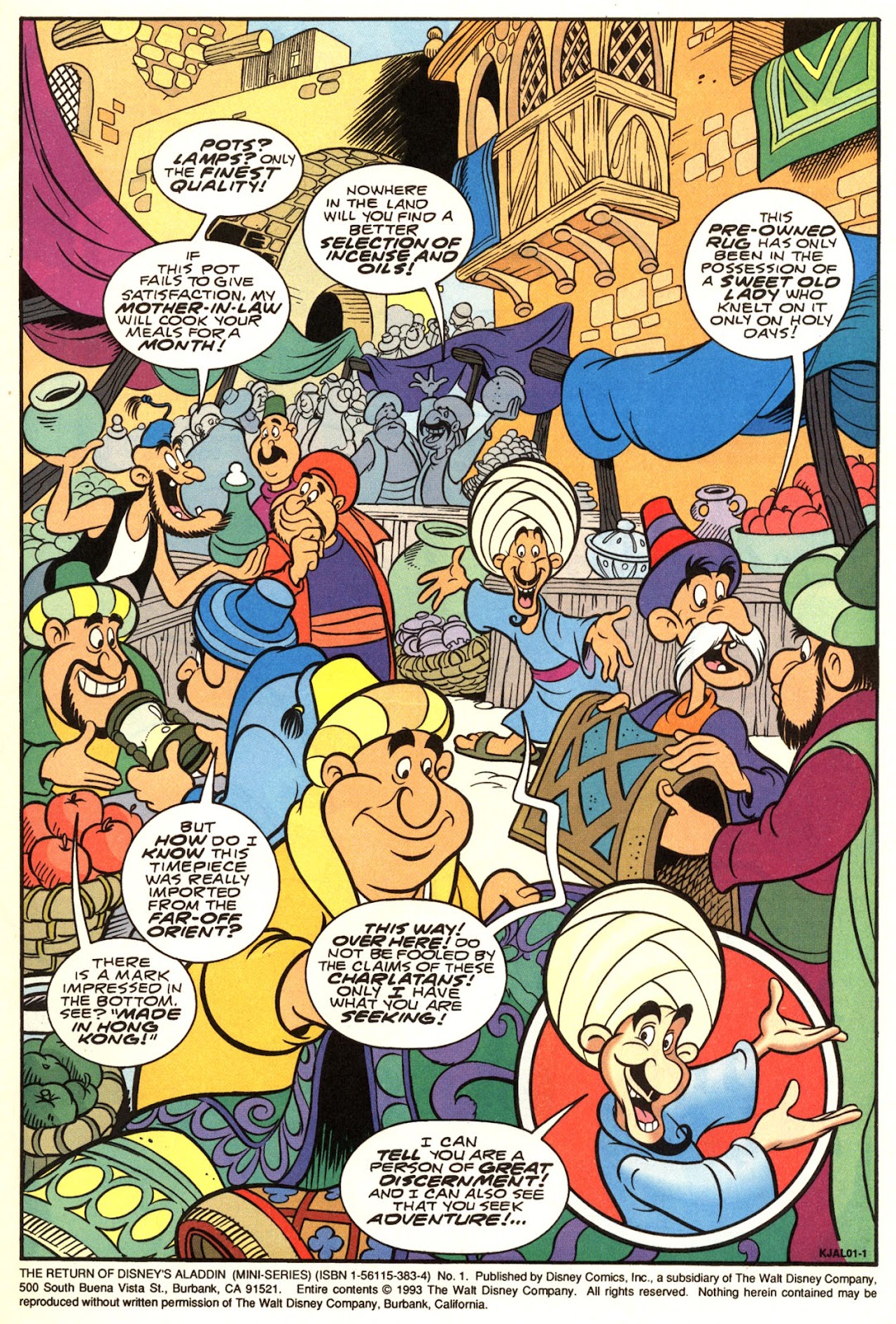 Read online The Return of Disney's Aladdin comic - Issue #1
