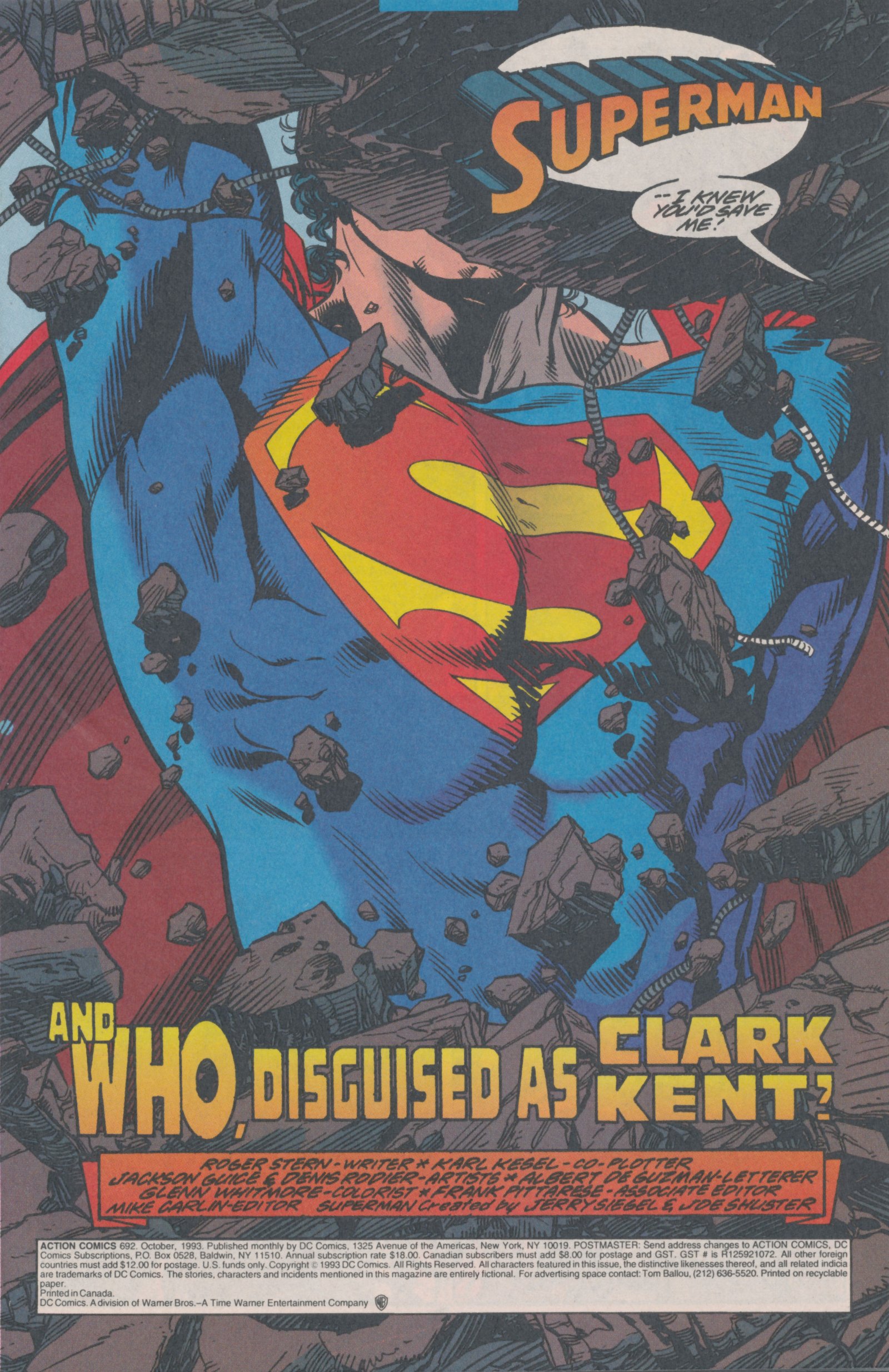 Read online Action Comics (1938) comic - Issue #692