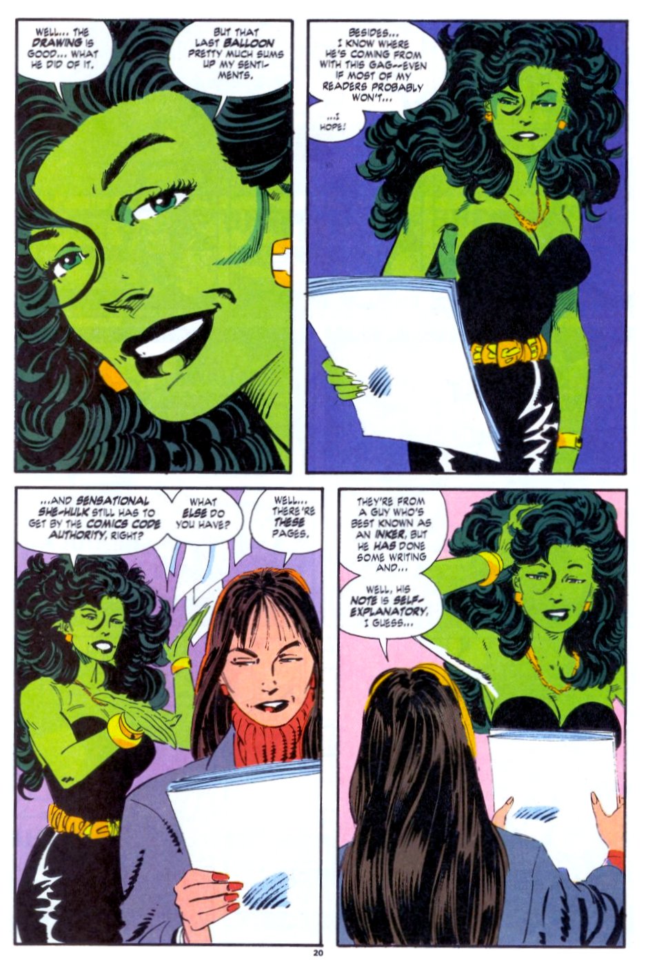 Read online The Sensational She-Hulk comic - Issue #50