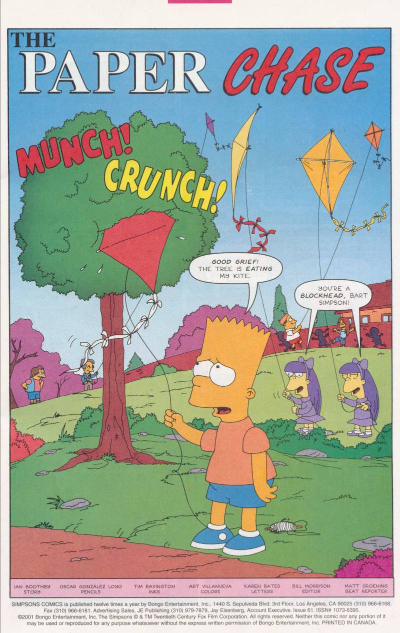 Read Online Simpsons Comics Comic Issue 61